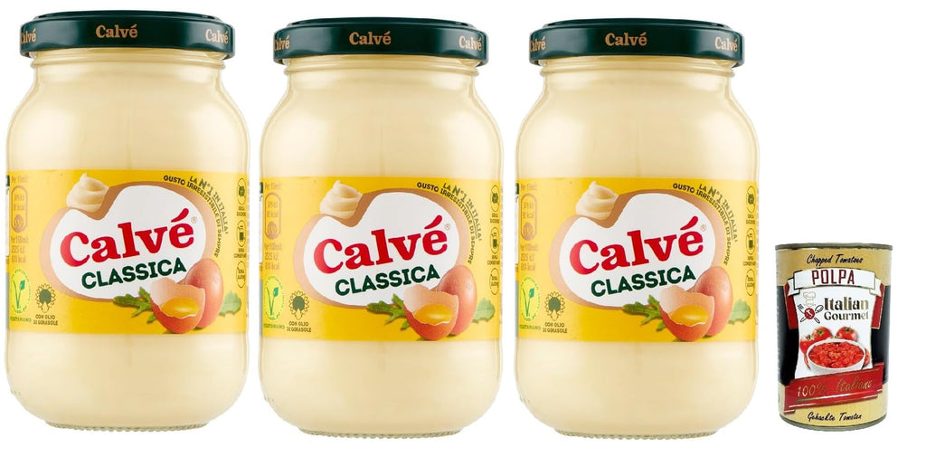 3x Calvé Maionese Classica mit Sonnenblumenöl, ideal für Sandwich und – Italian Gourmet