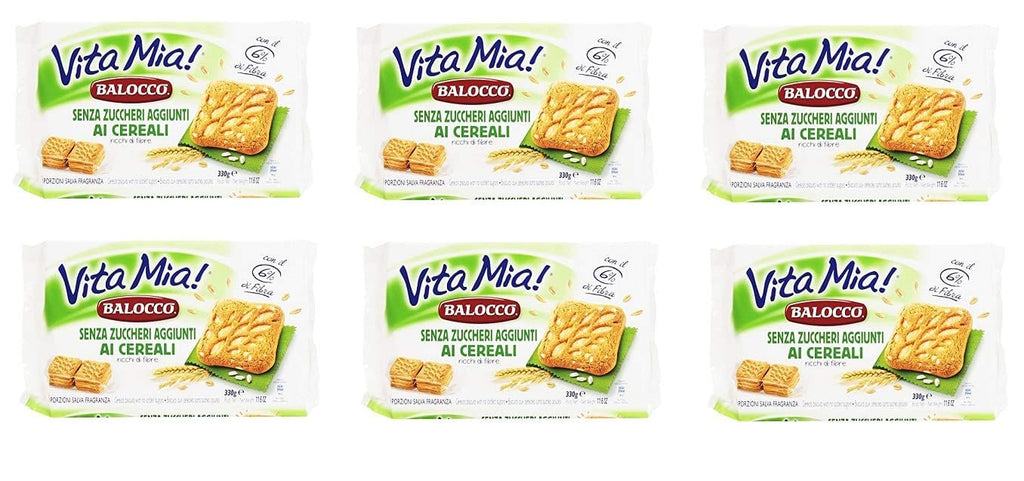 6x Balocco Vita mia ai cereali kekse mit Getreide 330g biscuits cookie ...