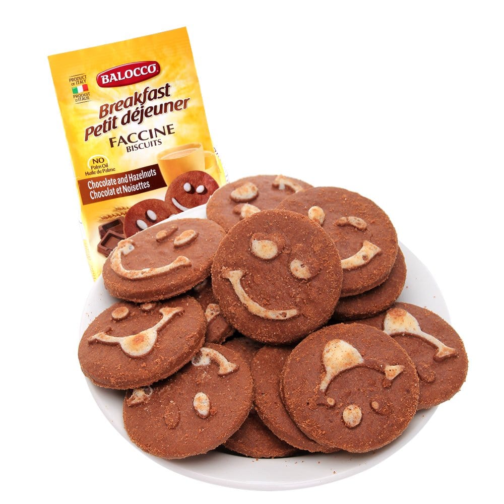 Balocco faccine kekse mit Schokolade & Haselnüss 700g biscuits cookies ...