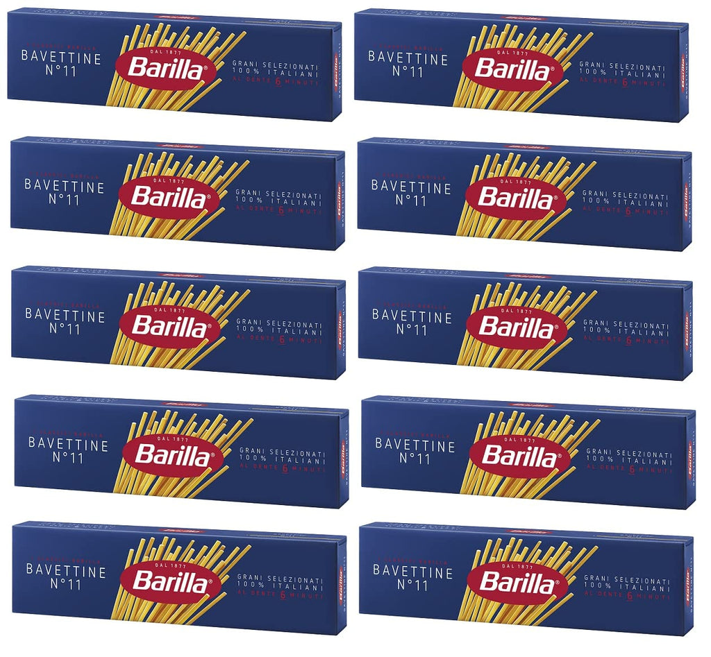10x Pasta Barilla Bavettine Nr. 11 italienisch Nudeln 500 g pack ...