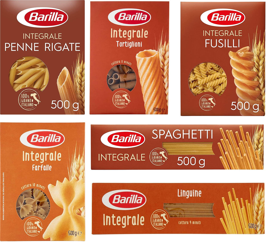Testpaket Barilla pasta integrale Vollkorn italienisch Nudeln 500g (6 ...