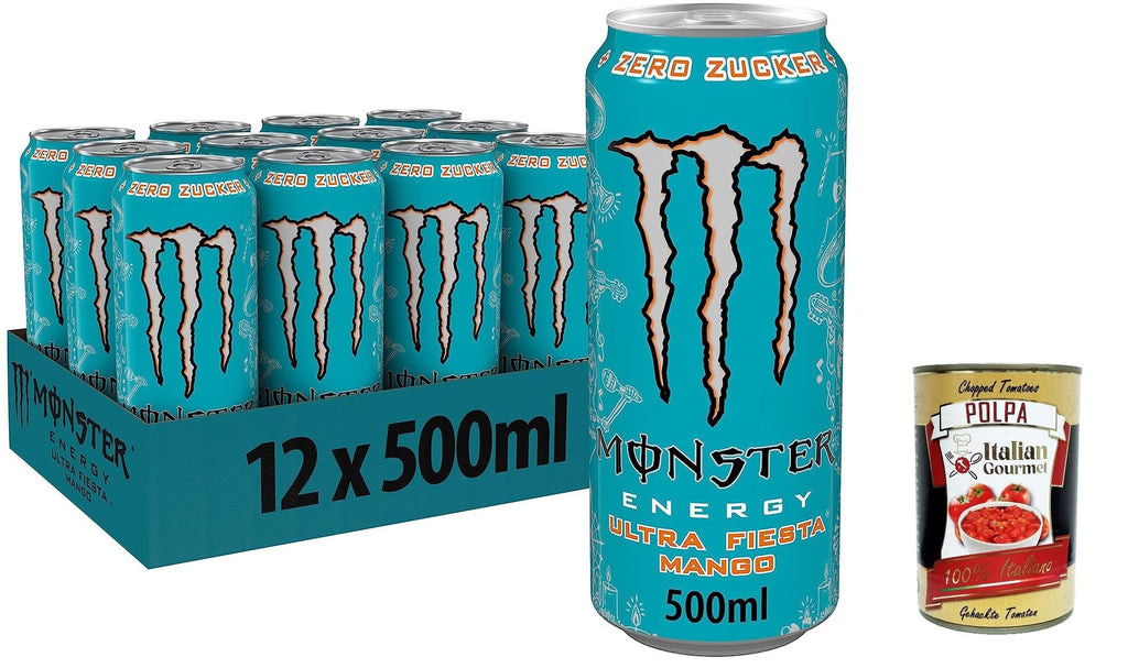 48x Monster Energy Ultra Fiesta - koffeinhaltiger Energy Drink mit lei ...