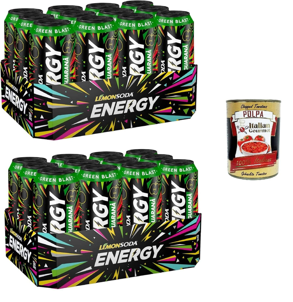 Lemonsoda Energie | Green Blast, Energy Drink mit Guarana, Apfelsaft ...