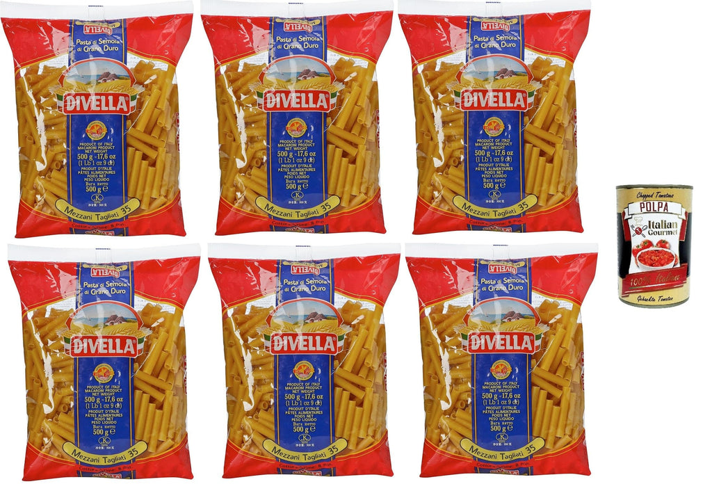 Divella Pasta 100% Italienisch Mezzani Tagliati 35, Nudeln aus Hartwei ...