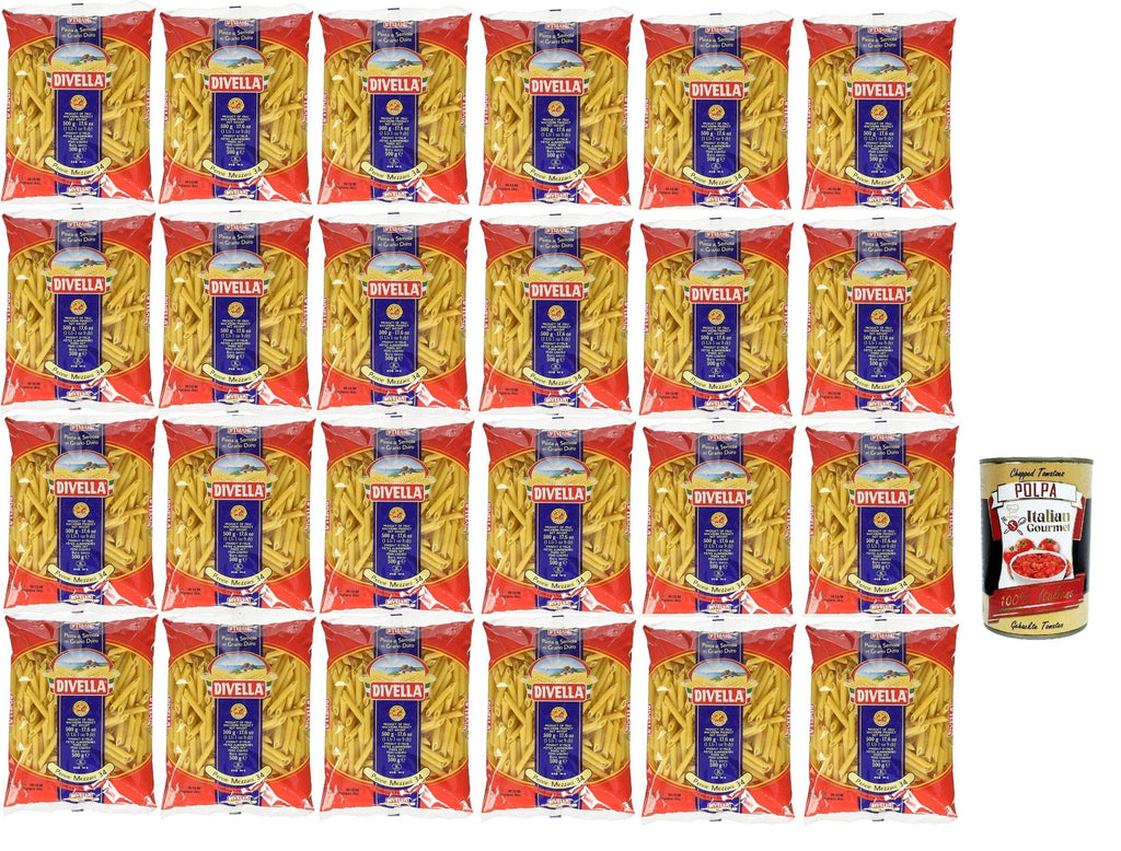 Divella Pasta 100% Italienisch Penne Mezzani 34, Nudeln aus Hartweizen ...