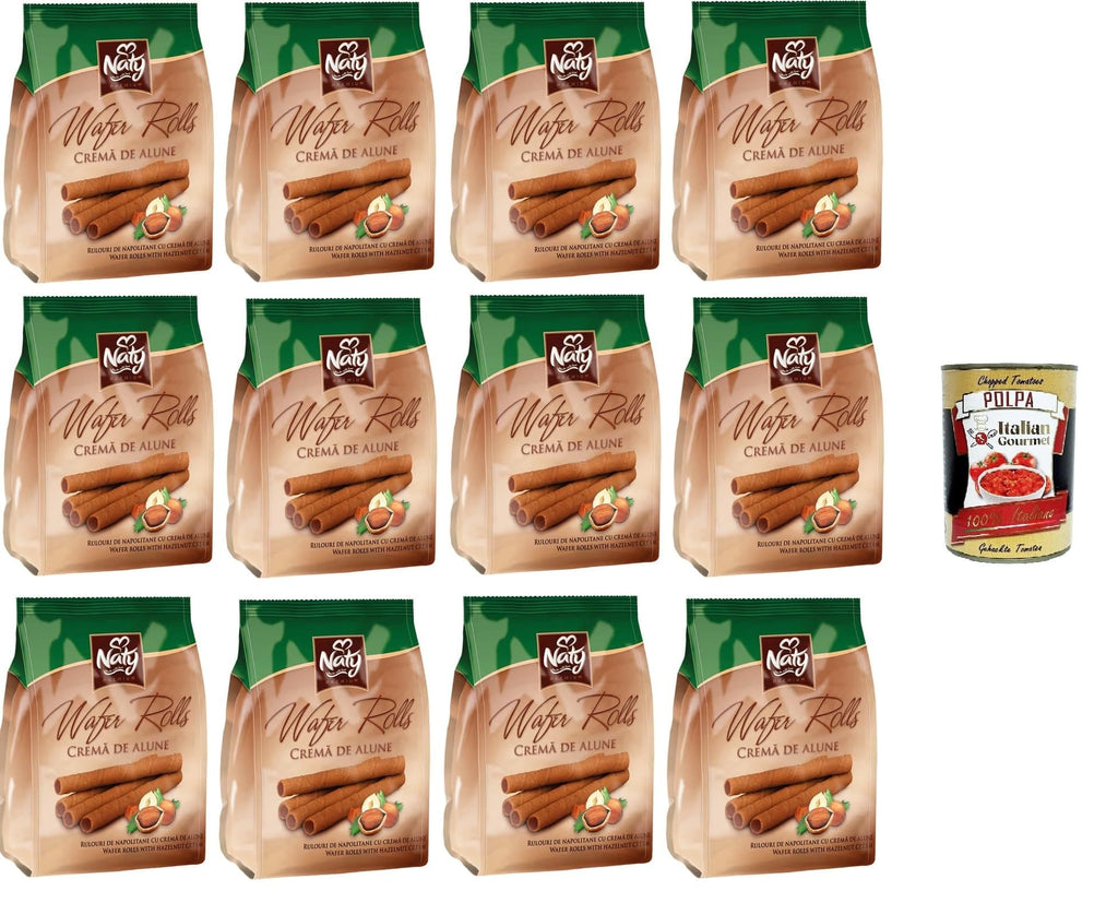 Naty Premium Wafer Rolls Hazelnut Cream Haselnusscreme Waffeln, Sandwi ...