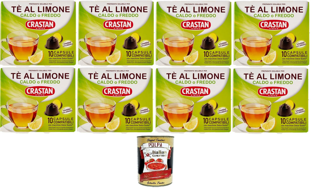 CRASTAN 1870, Tè al Limone, Zitronentee, 8 Schachteln mit 10 Zitronent ...