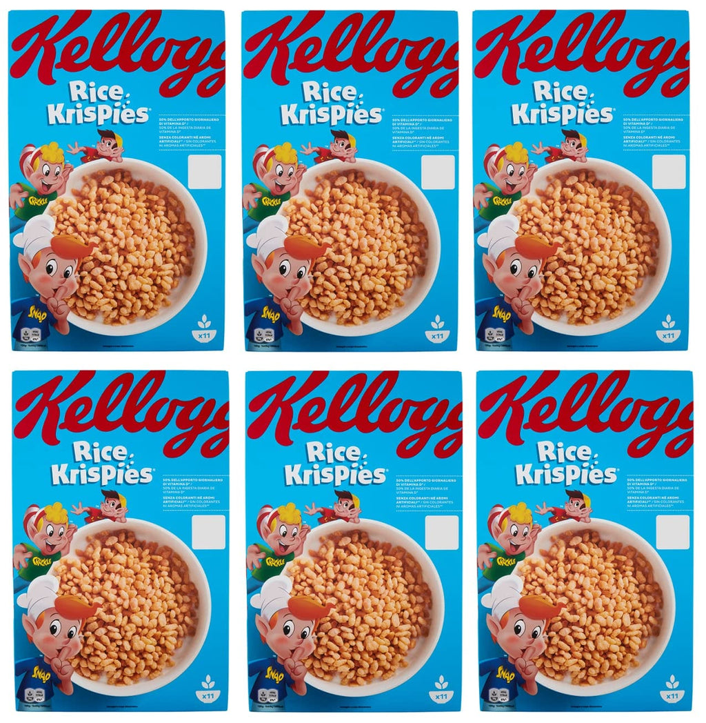 6x Kellogg's Rice Krispies Puffreis Mit Vitaminen und Mineralstoffen 3 ...