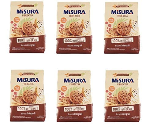 6x Misura Fibraextra Integrali Vollkorn kekse 330 g biscuits cookies b ...