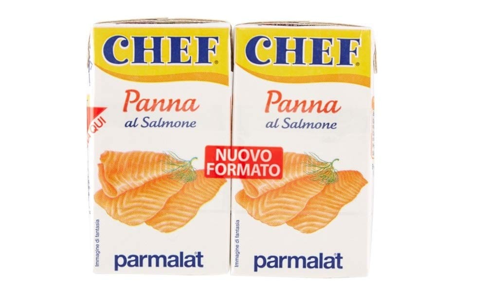 12 x Parmalat Panna Chef al Salmone Creme zum Kochen 2 x 125 ml ...