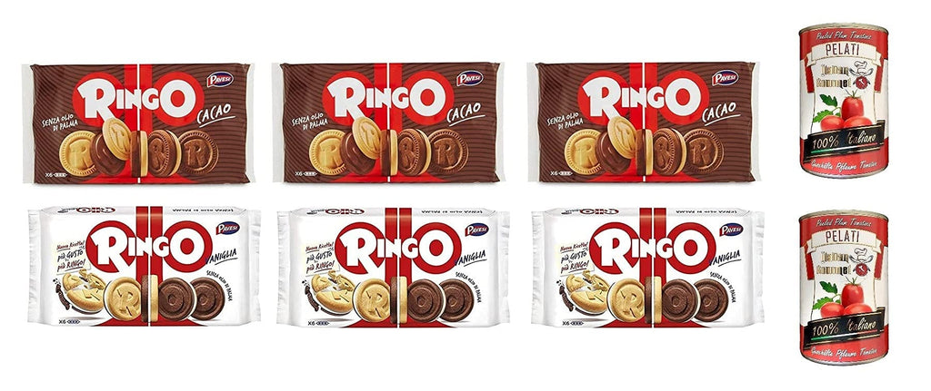 3x Pavesi Kekse Ringo 330g Kuchen mit Vanille 6 snack cookies riegel ...