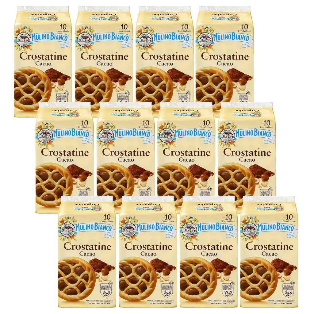MULINO BIANCO Crostatine Cacao - Italienische Kekse, Mini-Törtchen mit ...