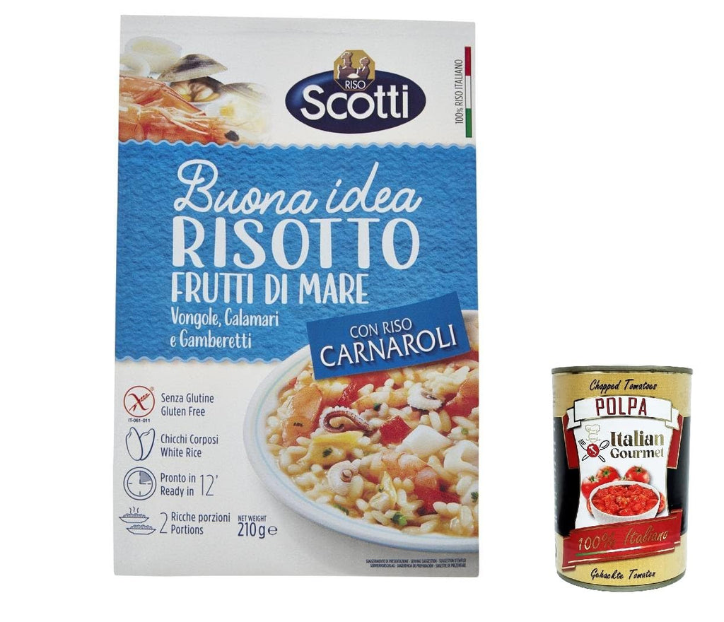 3x Riso Scotti Risotto frutti di mare Carnaroli -Reis mit Muscheln, Ti – Italian Gourmet