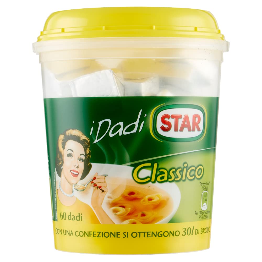 Star I Dadi Classico Brühwürfel Packung mit 60 Würfeln,Etwa 30 Liter B ...